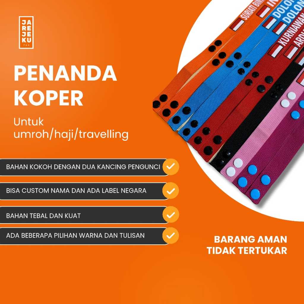 Jual Penanda Koper / Tag Koper Untuk Umroh Haji Atau Traveling (Custom ...
