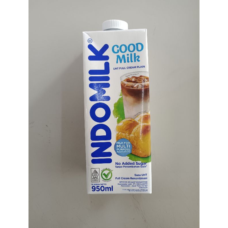 Jual SUSU UHT INDOMILK FULL CREAM 950ML | Shopee Indonesia