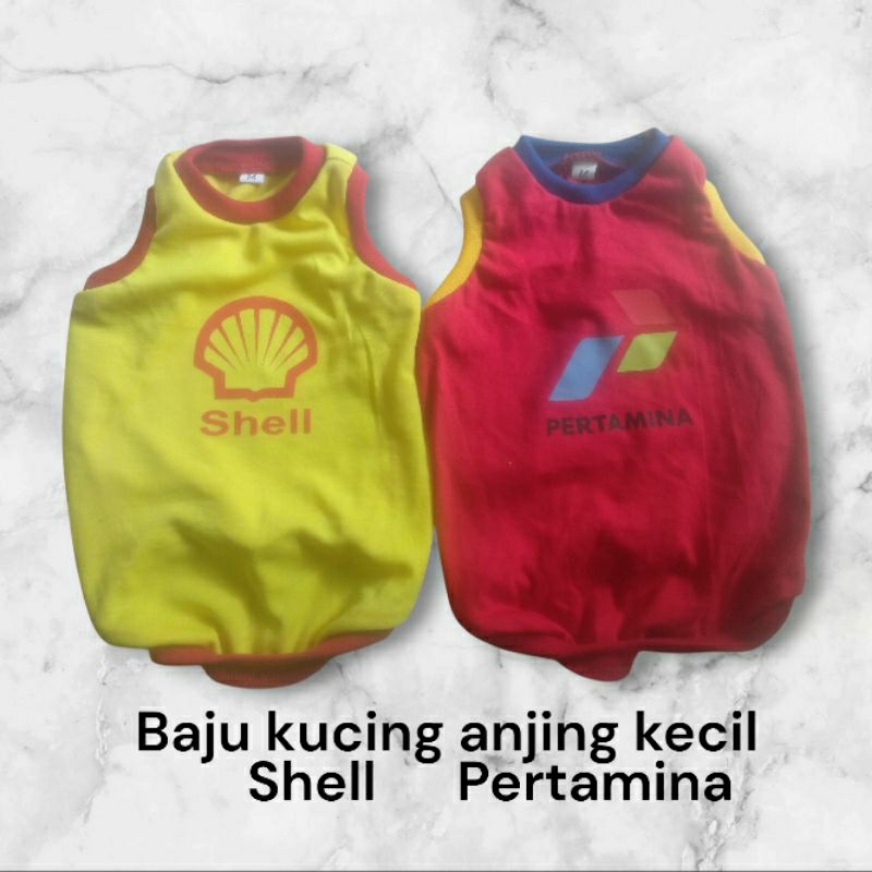 Jual Baju kucing anjing kecil custom spbu (shell,pertamina) | Shopee ...