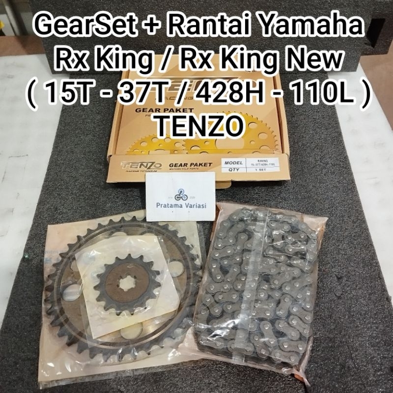 Jual [TENZO] Gear Set + Rantai / Gear PAKET Racing Titanium Yamaha RX ...