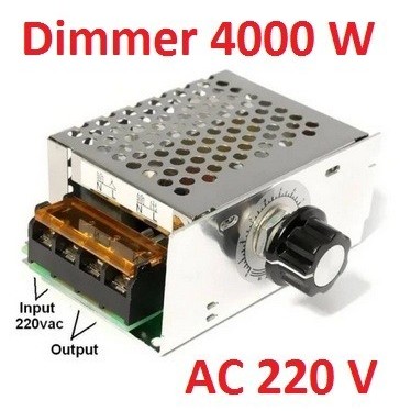 Jual Kit Dimmer AC 4000 Watt AC 220V 40A + Box / Pengaturan Kecepatan ...