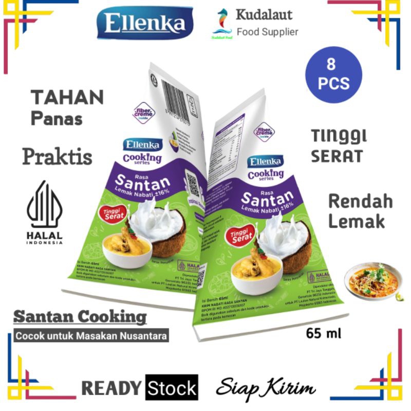 Jual [PAHE 8 pcs] Ellenka Santan Cooking; Santan untuk Masak; 65 ml ...