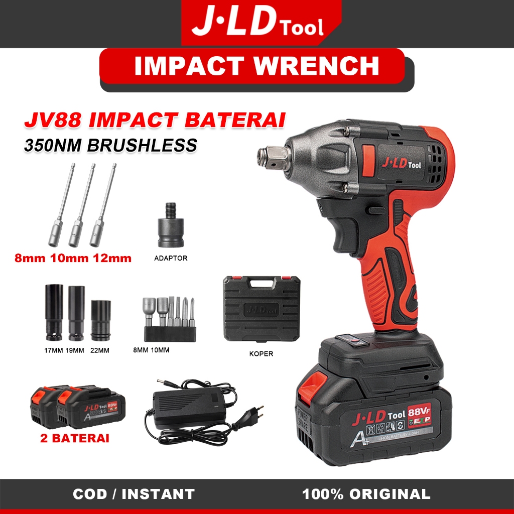 Jual JLD JV88 ORIGINAL Cordless Impact Wrench mesin bor impact baterai ...