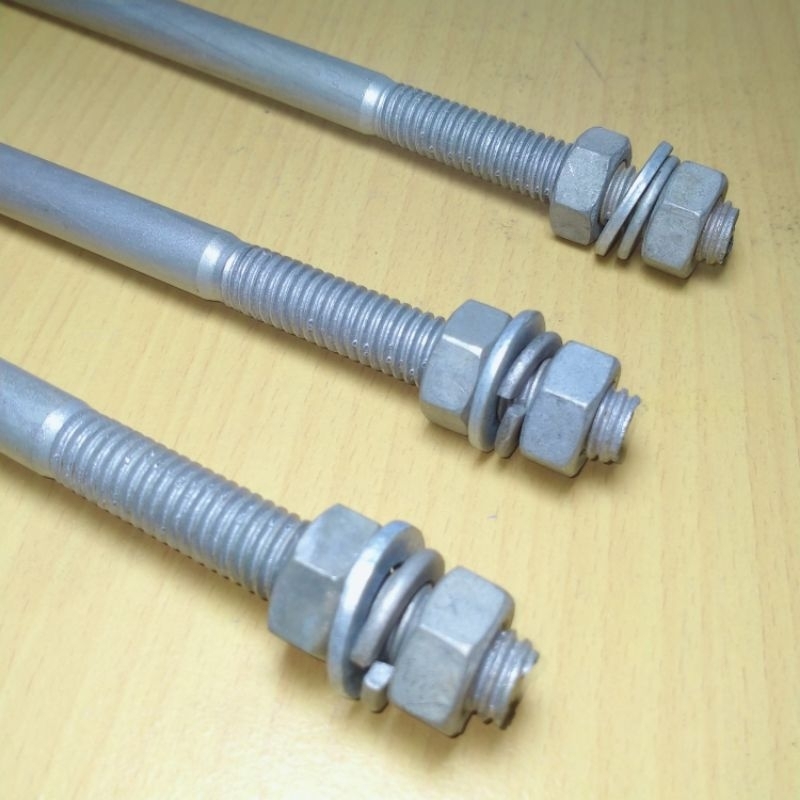 Jual angkur #12x30CM full body galvanis hotdip mur kunci 19 baut angkur ...