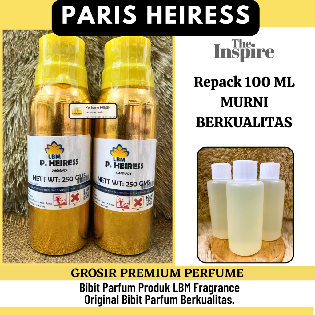 Jual Bibit Parfum PARIS HEIRESS Repack 100 ML Murni By LBM FRAGRANCE ...