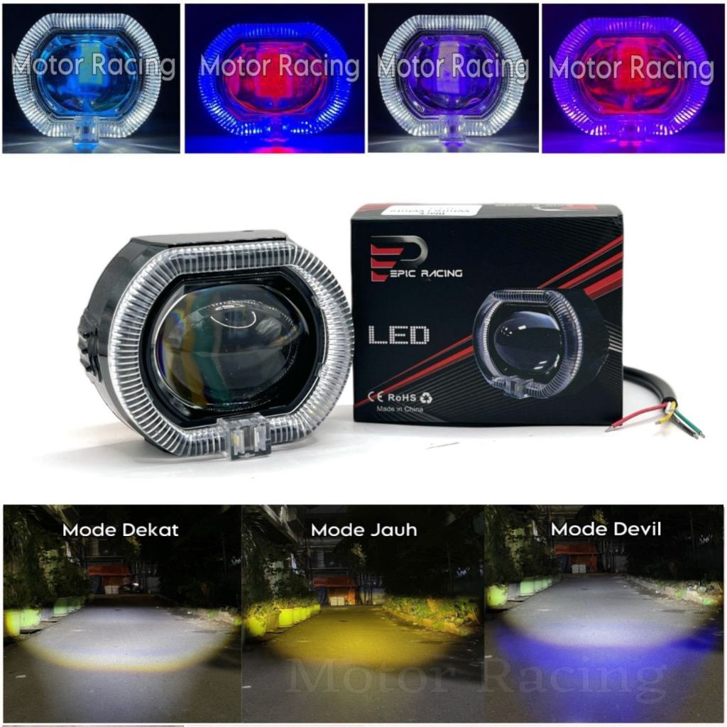 Jual Projie Biled Cut Off mini 2.5 INC Jauh Dekat 30watt Waterproof ...