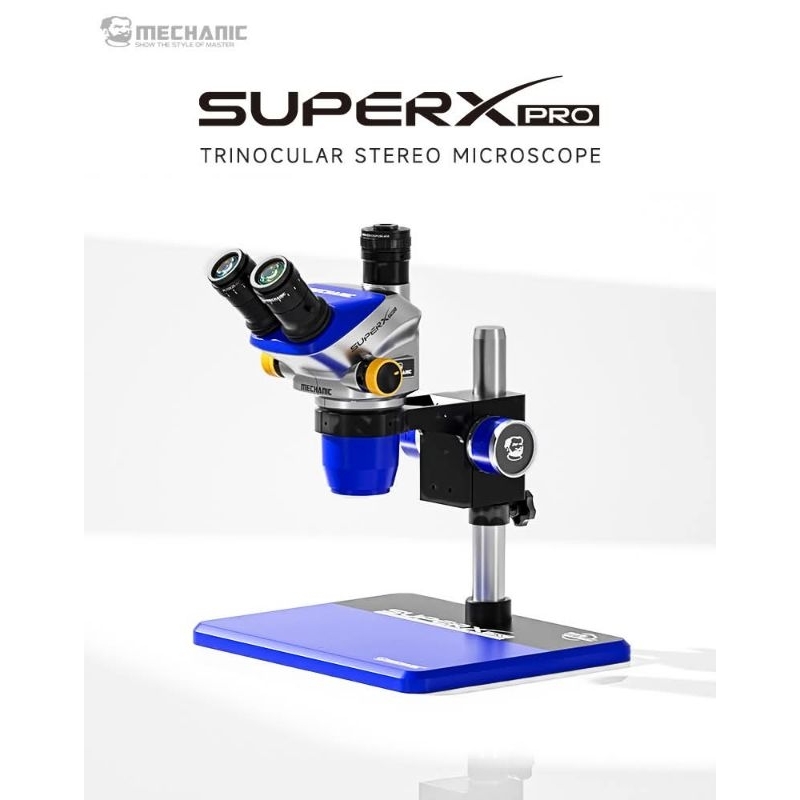 Jual Microscope Trinokular MECHANIC SUPER X PRO-B11 Zoom 0.65-5.2X Plus ...