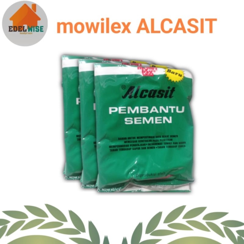 Jual alkasit pembantu semen mowilex ALCASIT hijau 50gram | Shopee Indonesia