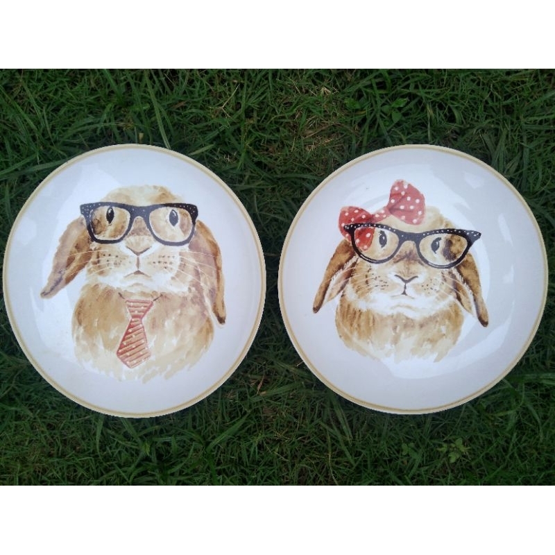 Jual piring bunny couple lucu | Shopee Indonesia