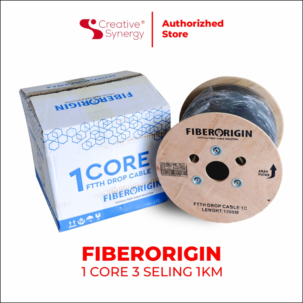 Jual Dropcore Fiberorigin 1 Core 3 Seling 1KM FTTH -1C3S Setara Mylink ...