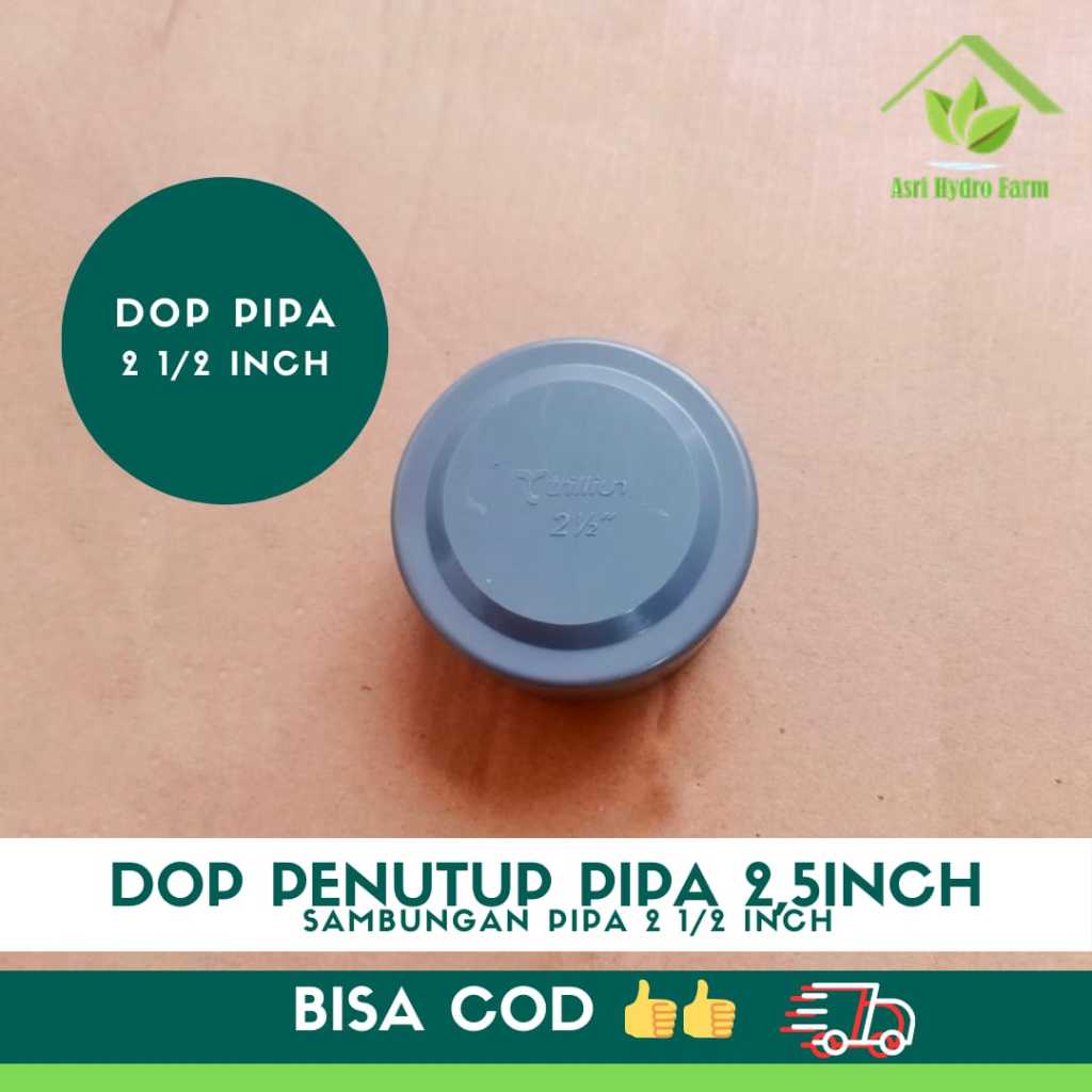 Jual Tutup Dop PVC 2 1/2 inch Tutup pipa Paralon 2 1/2inch TUTUP PIPA ...