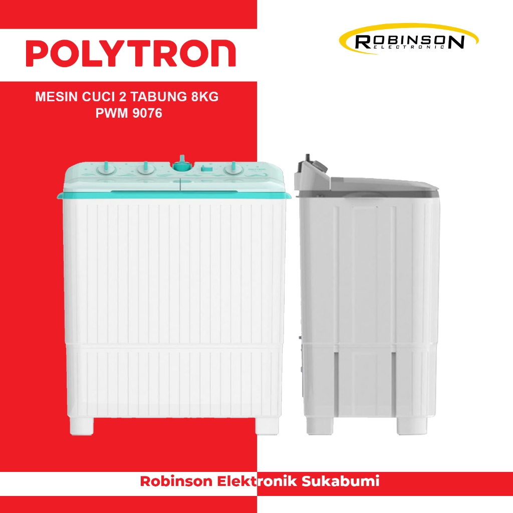 Jual Mesin Cuci Polytron PWM 9076 G 9Kg | Shopee Indonesia