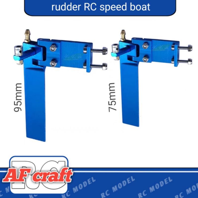 Jual Rudder RC Speed Boat Model 75mm.95mm metal | Shopee Indonesia