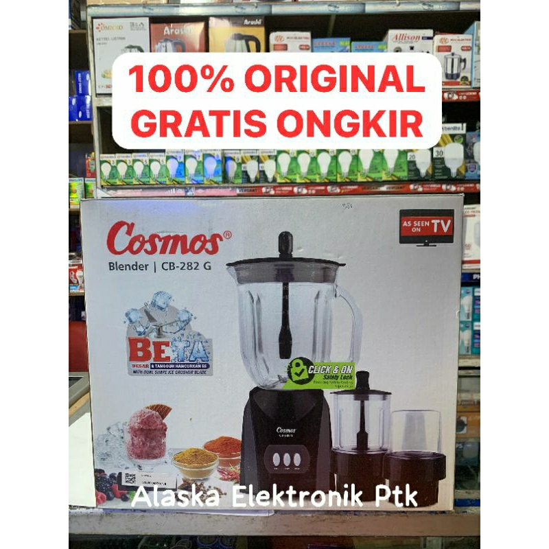 Jual Blender Cosmos CB-282G 3in1 Kaca Tebal 2Liter/ Blender Cosmos Isi ...