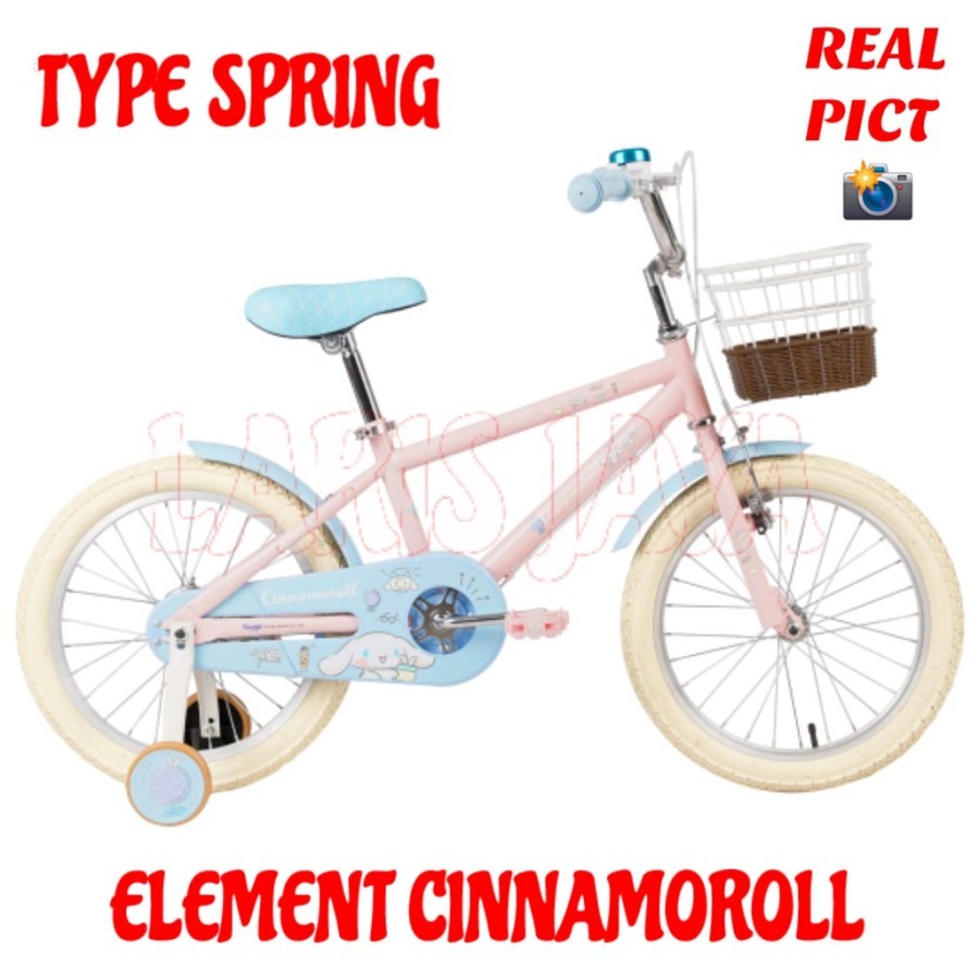 Jual 10 PRM Sepeda anak kids bike element spring cinnamoroll sepeda anak perempuan mini element ...