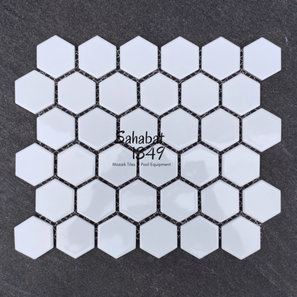 Jual Mosaic Dinding Dapur Putih Glossy/ Backsplash Dinding Dapur Merk ...