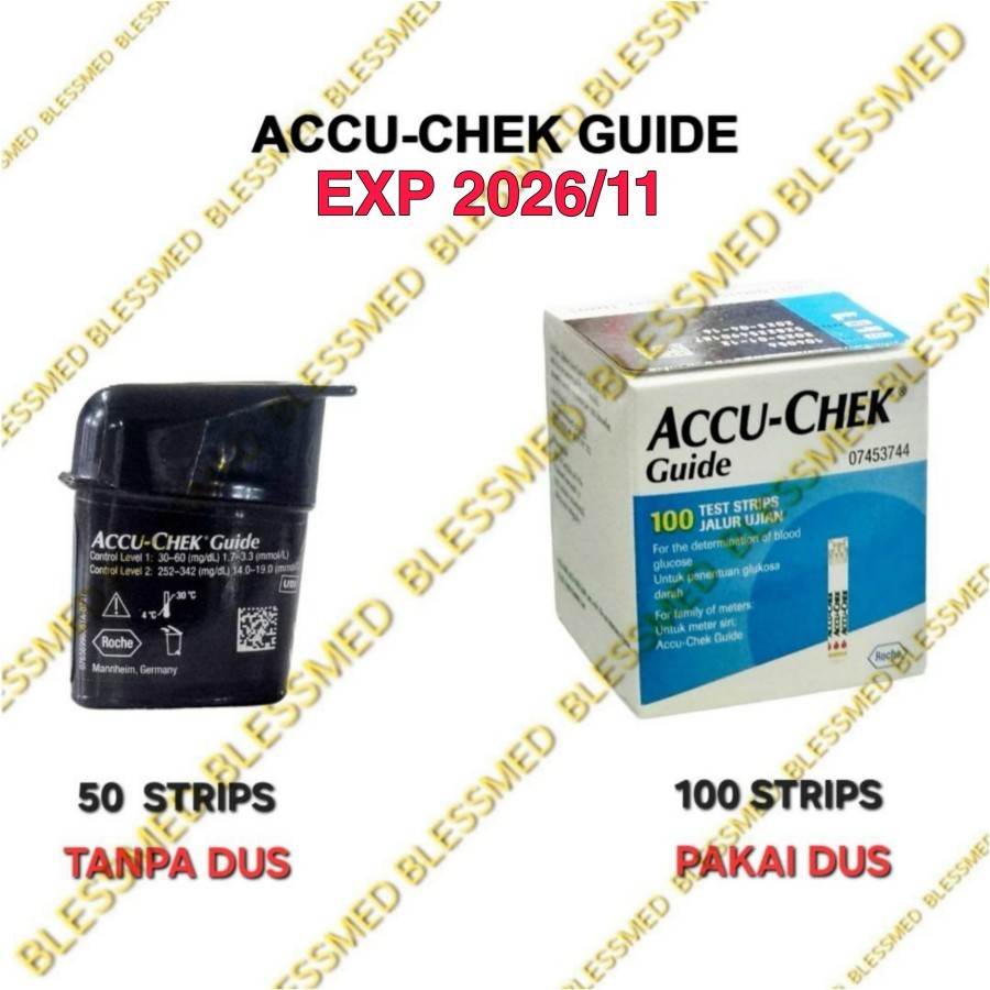 Jual Strip Accu Chek Guide 50 Test Strip/AccuCheck Guide Test Strip ...