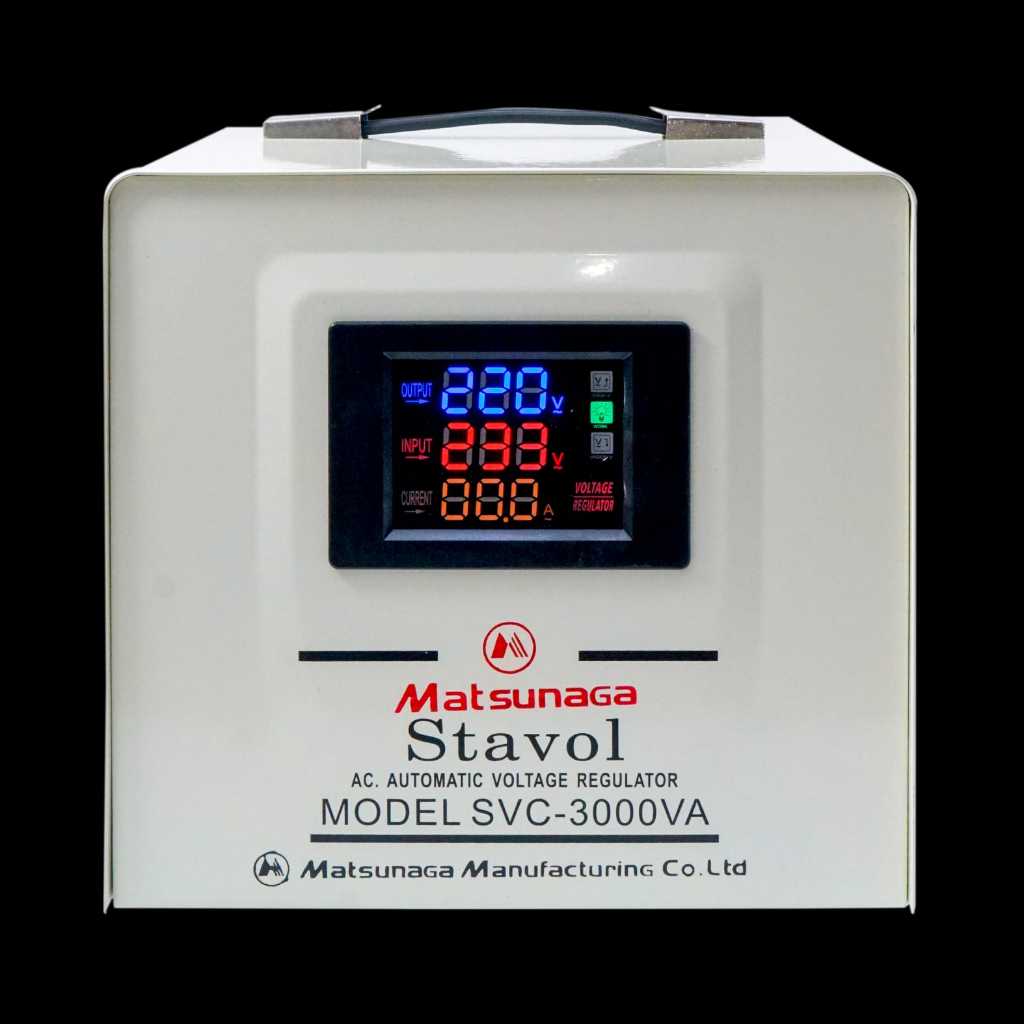 Jual Stavolt SVC Digital 3000W MATSUNAGA Stavolt Stabilizer Listrik ...