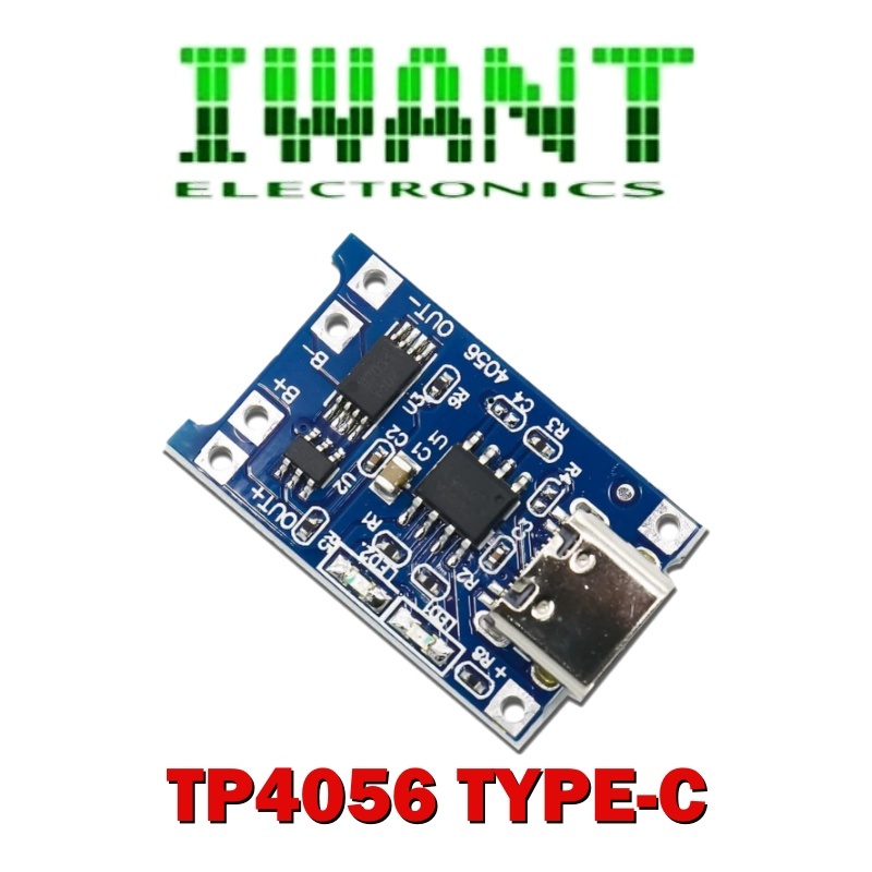 Jual TP4056 TYPE-C USB 1A 5V CAS BATTERY CHARGER MODULE WITH PROTECTION ...