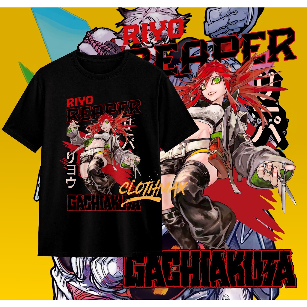 Jual Kaos Tshirt Anime Riyo Reaper Gachiakuta - Rudo Surebrec - Zanka ...