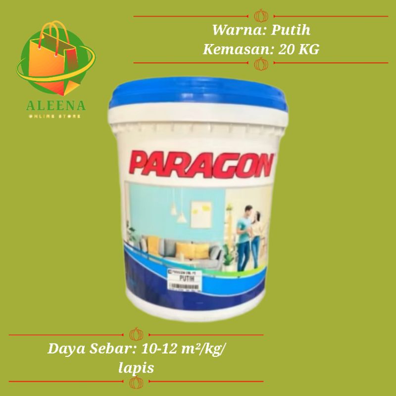Jual CAT TEMBOK PARAGON PUTIH 20 KG PAIL | Cat Interior | Plafond ...