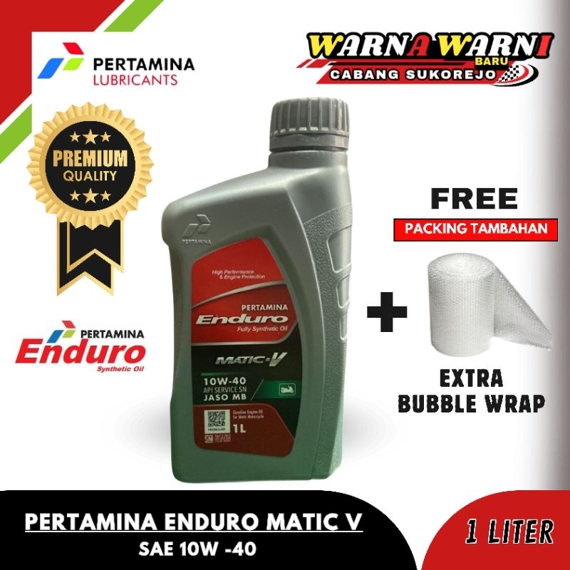Jual OLI PERTAMINA ENDURO MATIC V SAE 10W-40 (1LITER) | Shopee Indonesia