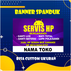 Jual BANNER SPANDUK KONTER SERVIS HP | Shopee Indonesia