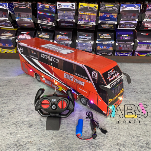 Jual Miniatur Bus Telolet Basuri Remot Control,mainan mobil bus telolet ...
