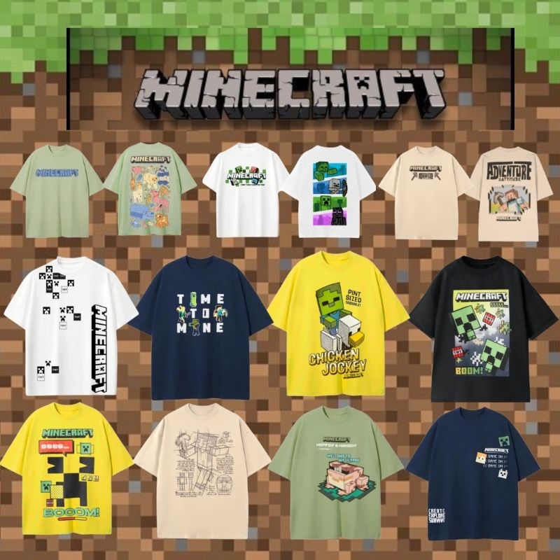 Jual Kaos Anak Zara Minecraft 10-18tahun Part 1 | Shopee Indonesia