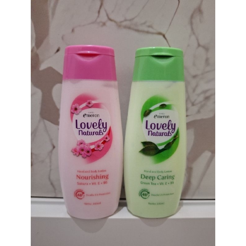Jual Emeron Lovely Natural Hand & Body lotion 200 ml | Shopee Indonesia