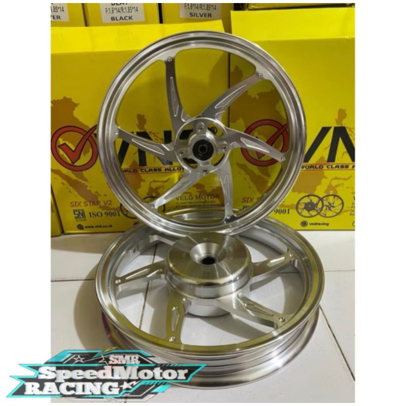 Jual VND VELG SIX STAR V2 RING 14 uk 185*14 160*14 VARIO 125/150 BEAT SCOOPY GENIO SPACY MIO MIO ...