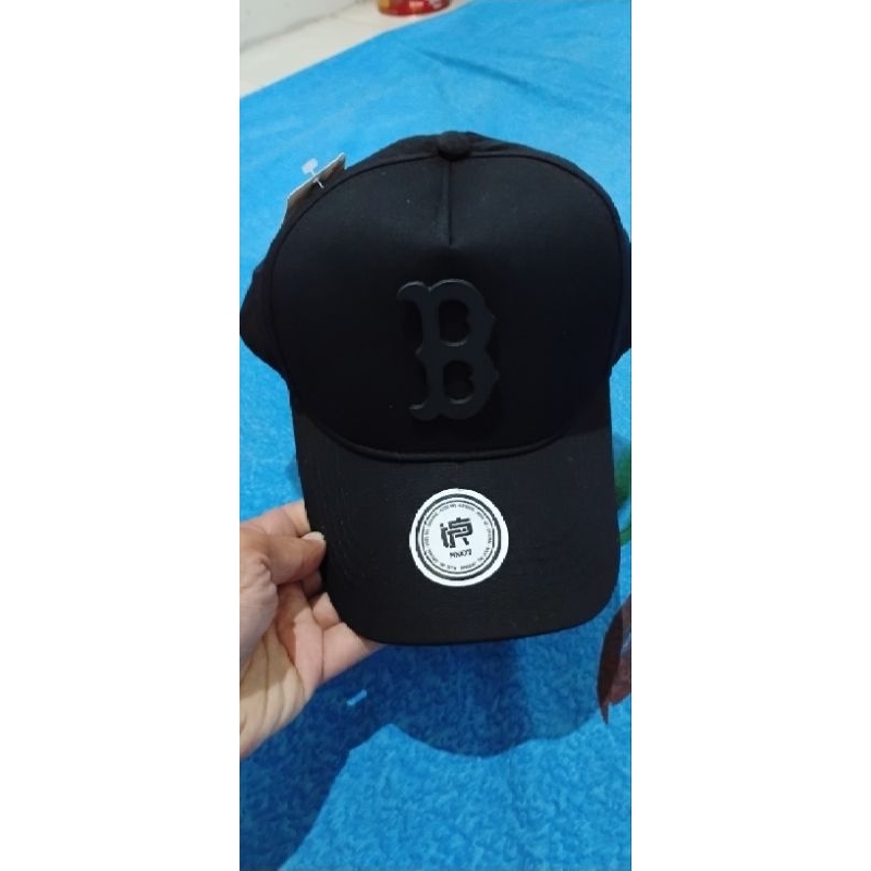 Jual Topi logo B simpel logo besi hitam pekat | Shopee Indonesia