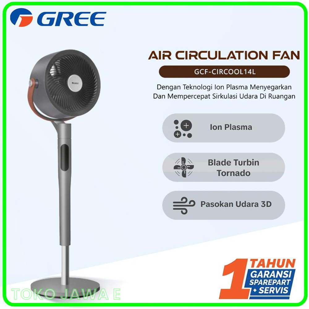 Jual GREE GCF-CIRCOOL14L Air Circulation Fan Circool + ION PLASMA Swing ...
