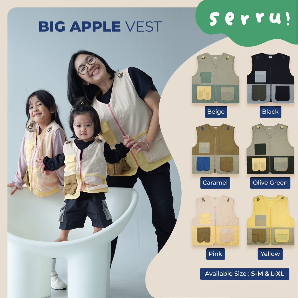 Jual serru! BIG APPLE Vest - Rompi Dewasa | Shopee Indonesia