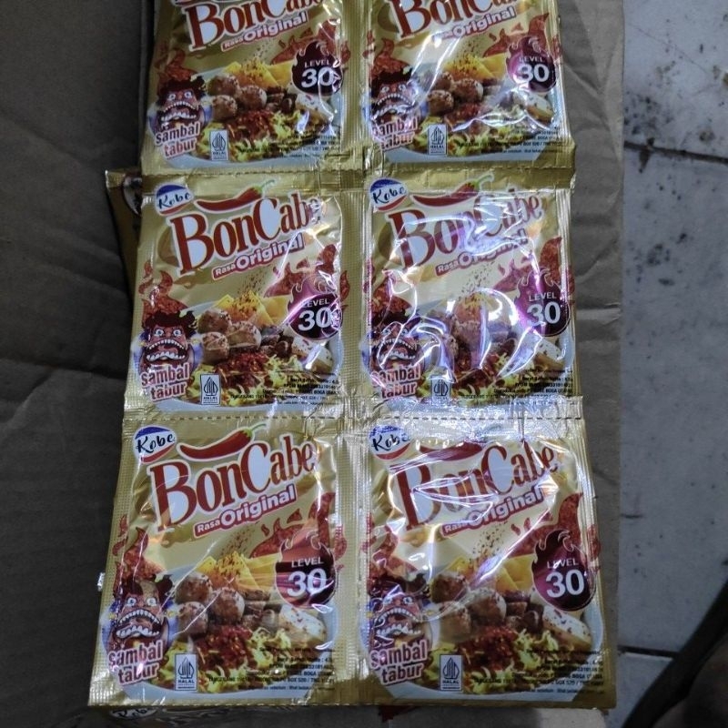 Jual BON CABE LEVEL 30 / 50( 1 LUSIN) isi 12 pcs x4.5 gram | Shopee ...