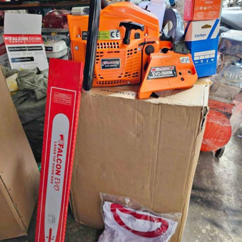 Jual MESIN GERGAJI KAYU CHAINSAW FALCON 5800 | Shopee Indonesia
