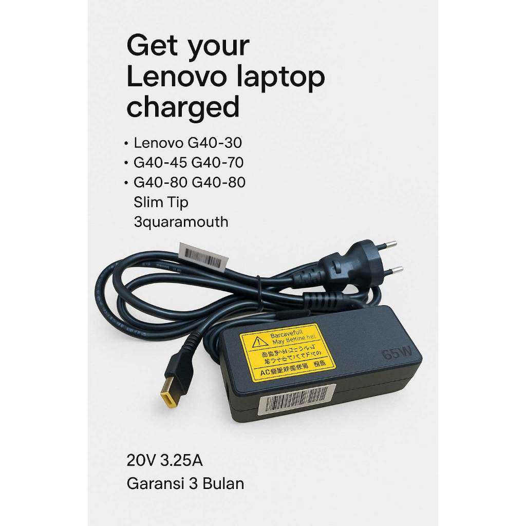 Jual Adaptor Charger Lnv Idea G40-30 45 70 80 Series Slim Tip ...