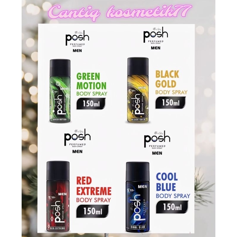 Jual Posh Men Body spray 150 ML | Shopee Indonesia