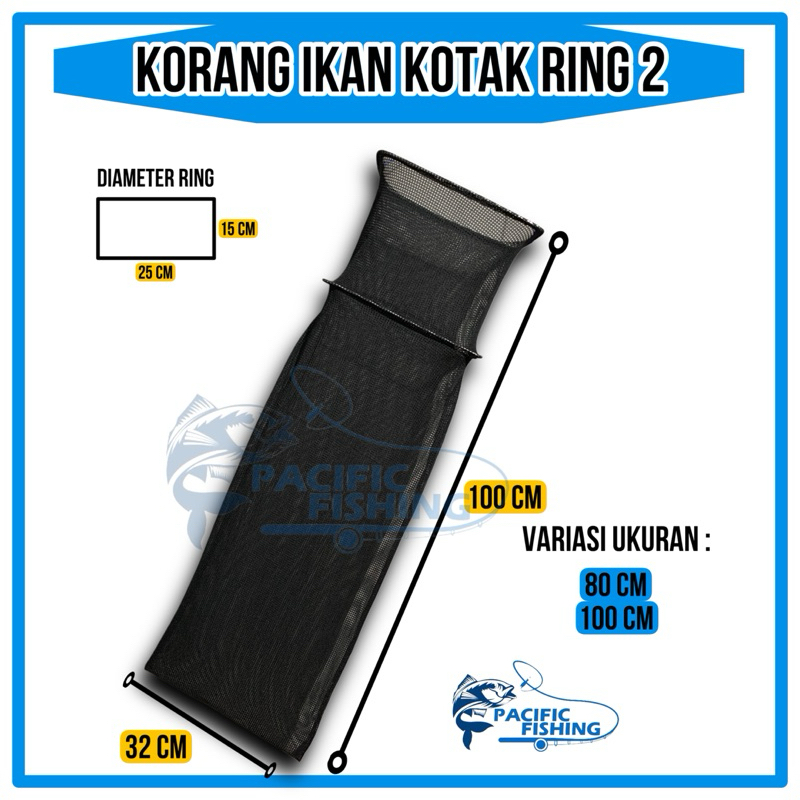 Jual KOJA IKAN MODEL KOTAK RING 2 80 CM 100CM | KORANG IKAN BUBU IKAN ...