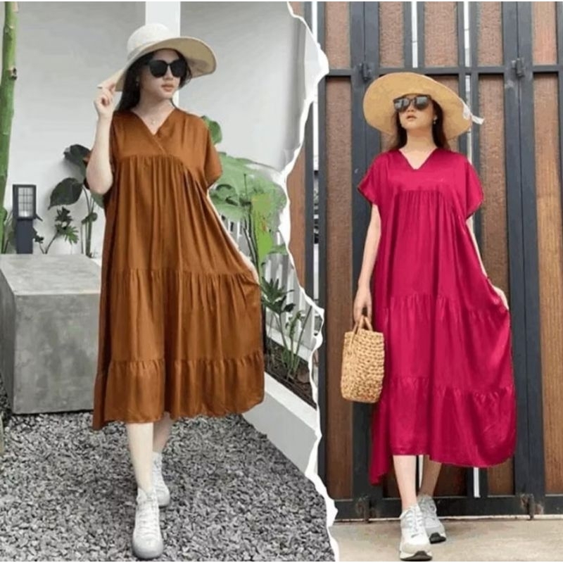 Jual KANZIA HOME DRES - MASAYU DRES - KANZIA DASTER POLOS - DRES BUMIL ...