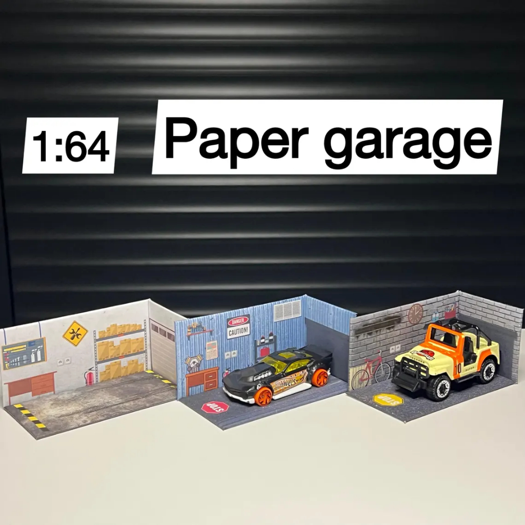 Jual DIY Papercraft Diorama Mini Parking Garage | Shopee Indonesia