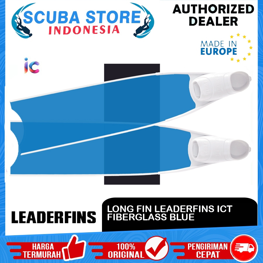 Jual Long Fin Leaderfins ICT Fiberglass Blue Fins Fiber Kaki Katak ...