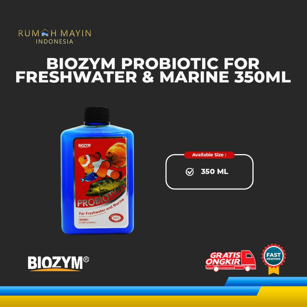 Jual Biozym Probiotic Aquarium for Freshwater & Marine - 350mL | Shopee ...