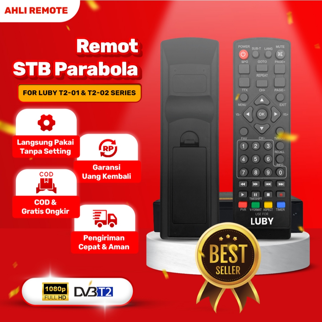 Jual Remote STB Matrix Apple Silver DVB T2 / Remot STB Matrix Apple ...