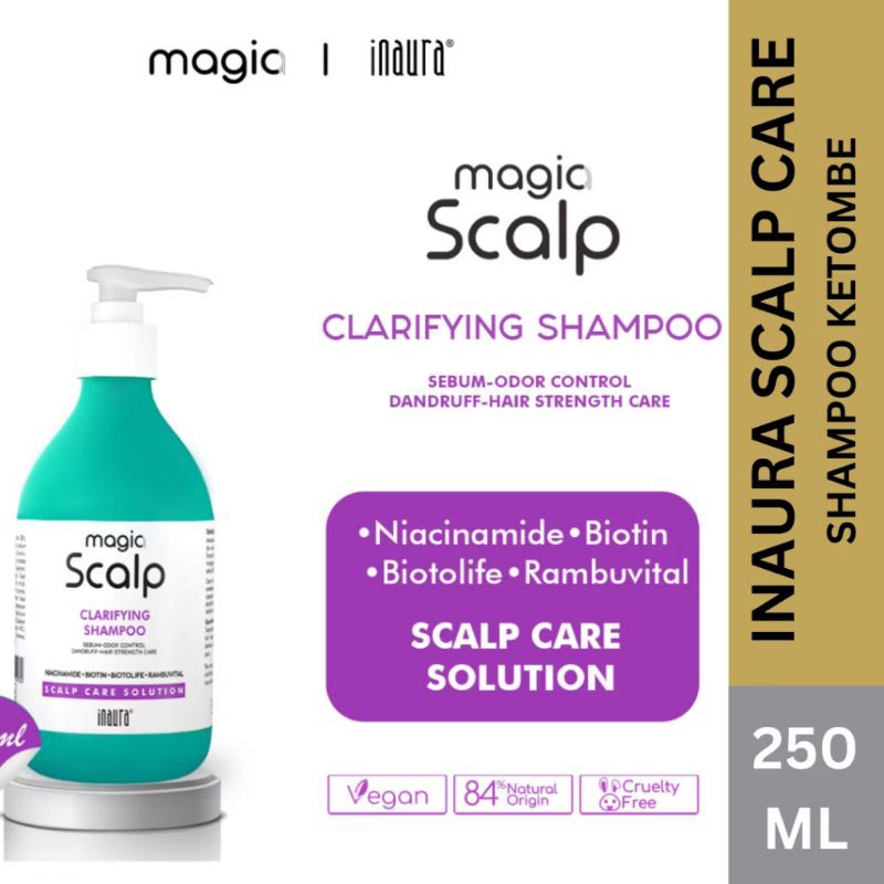 Jual Inaura Magic Scalp Clarifying Shampoo 250ml | Shopee Indonesia
