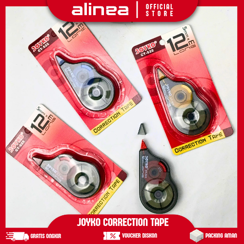 Jual Tipe-X Joyko Roll 12m / Correction Tape Panjang – CT522 | Shopee ...