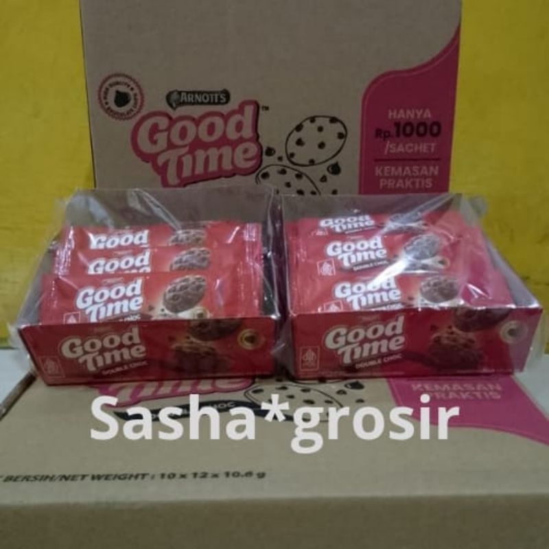 Jual 1 DUS Goodtime Cookies Double Choco 10,6gr isi 10pack....GOODTIME ...