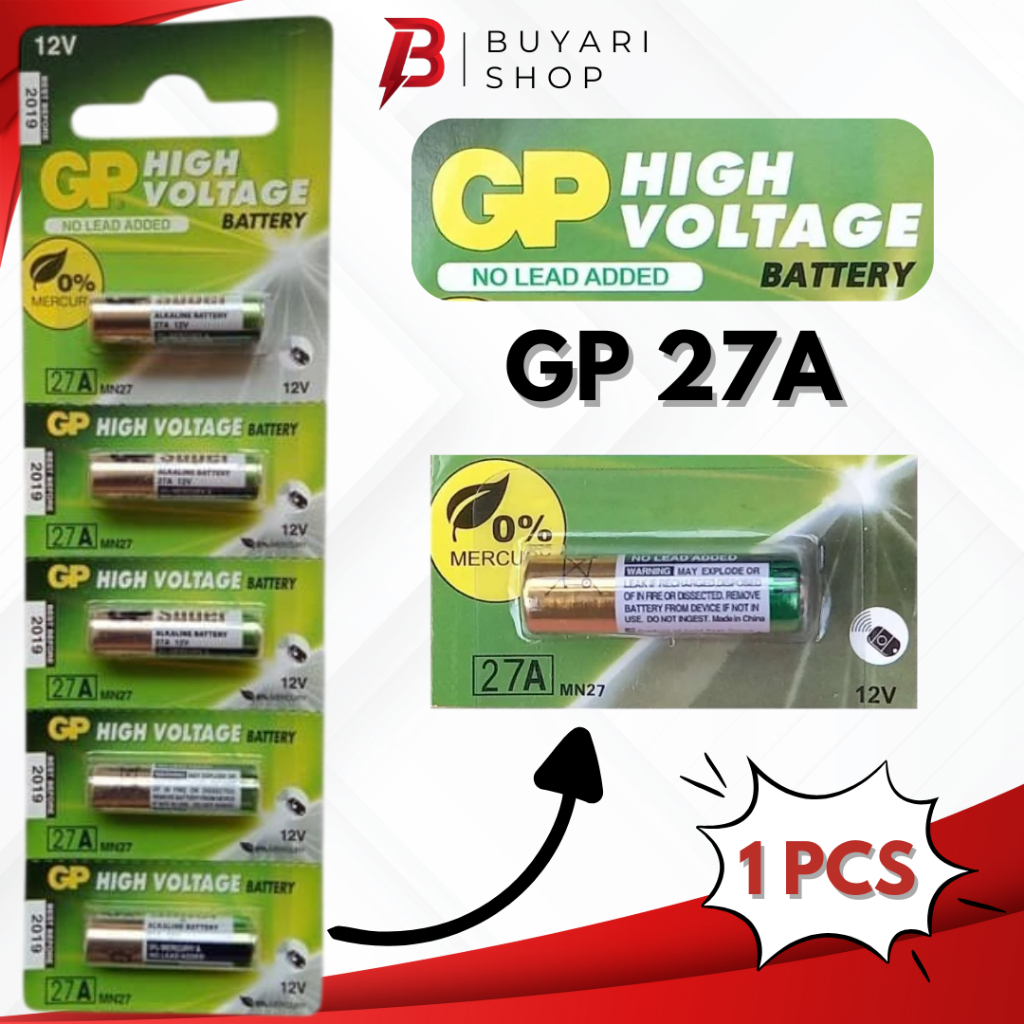 Jual BEST SELLER!! BATERAI SUPER ALKALINE GP 27A A27 GP27A 27 A 12 VOLT ...