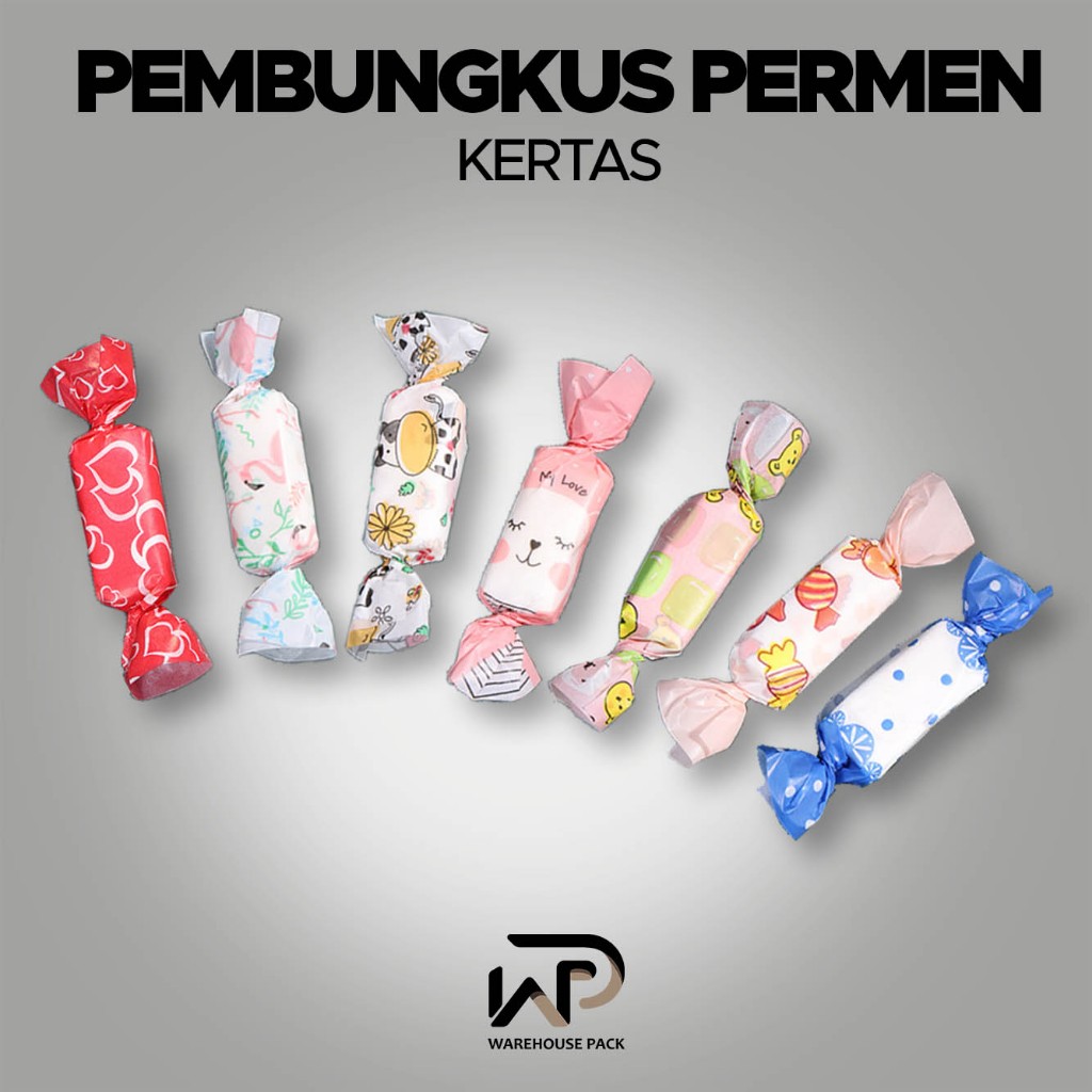 Jual ( 1 Pcs ) Kertas Pembungkus Permen Coklat Nougat | Pembungkus ...