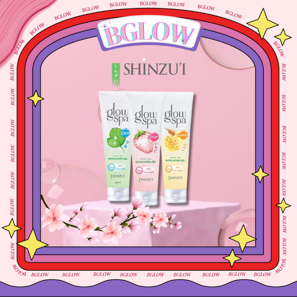 Jual Shinzui Glow Spa Exfoliating Gel 130ML ICHIGO | HONEY | CICA ...